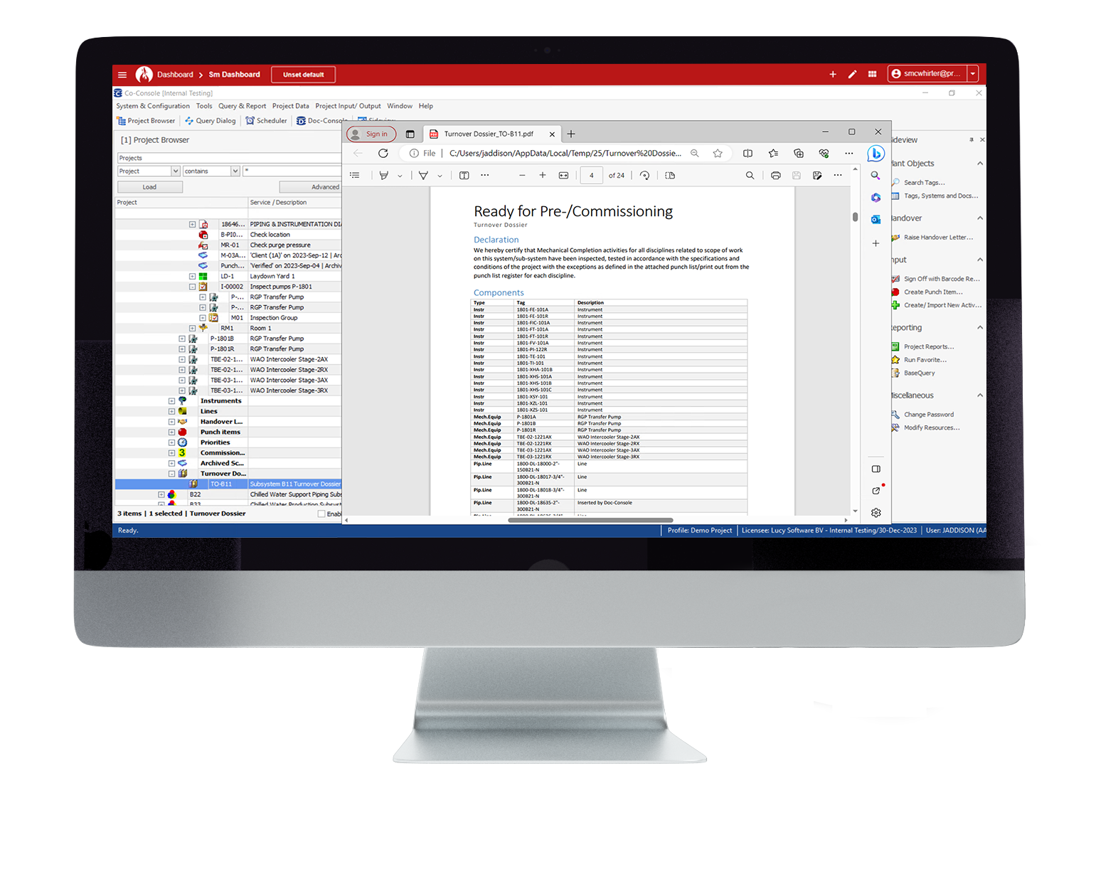 DMS Software Integration | Commissioning Document Management Software